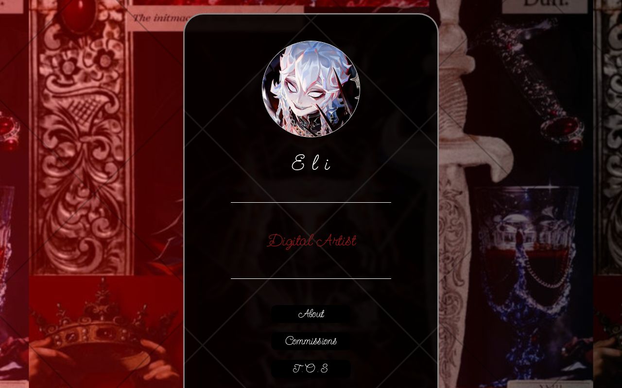 Eli's art card 🐦‍⬛